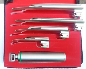 Miller Laryngoscope Set of Five Blades 0, 1, 2, 3, 4 | Yazbeck Medical